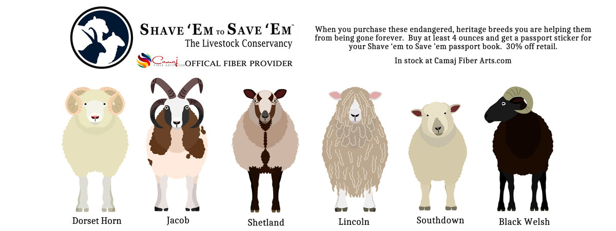 LIVESTOCK CONSERVANCY ENDANGERED BREEDS Pre-Sale – Camaj Fiber Arts