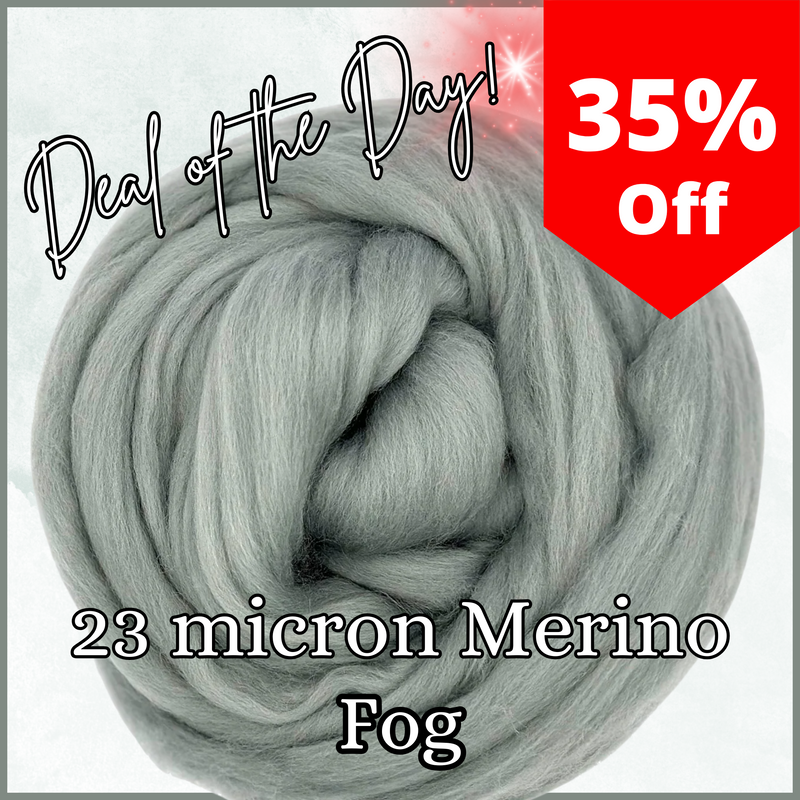 Deal of the Day! New Color FOG 23 mic Merino Combed Top - J – Camaj ...