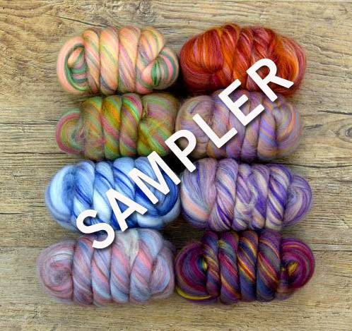 CURRENTLY OUT OF STOCK. SAMPLER Merino/Bamboo Rayon 85/15 Blend Combed ...